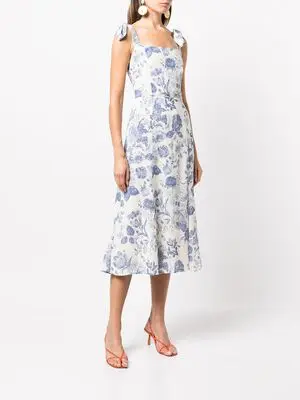 REFORMATION Twilight Floral-print Midi Dress