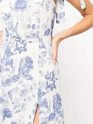 REFORMATION Twilight Floral-print Midi Dress