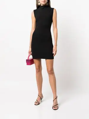 REFORMATION Alden Knit Mini Dress - Black