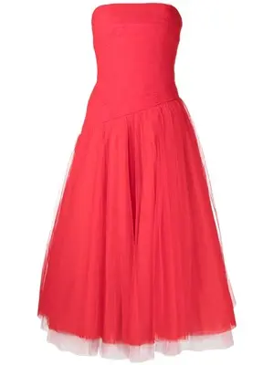 LEO LIN Rosalie Bustier Midi Dress