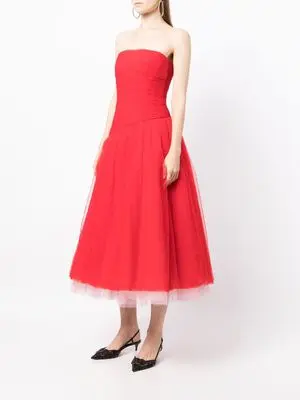 LEO LIN Rosalie Bustier Midi Dress