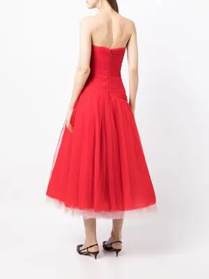 LEO LIN Rosalie Bustier Midi Dress