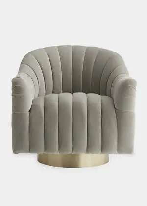ARTERIORS Springsteen Velvet Swivel Chair One-color