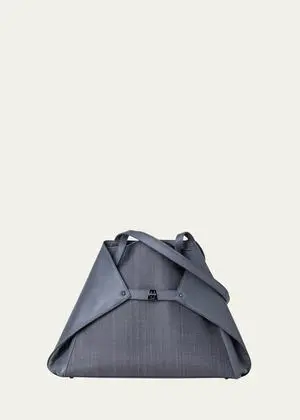 Akris Ai Medium Tote Bag 090 Grey Stone