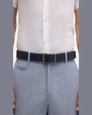 FERRAGAMO Double Adjustable Leather Belt