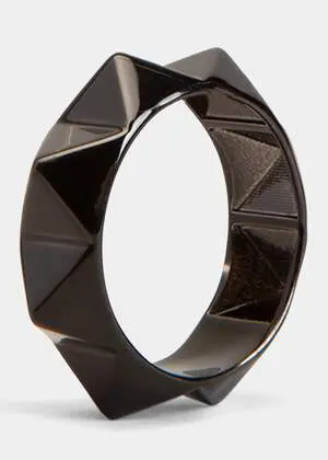 Valentino Garavani Men's Rockstud Ring - Black