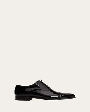 Magnanni Magnanni Jadiel Patent Cap-Toe Oxfords - Black