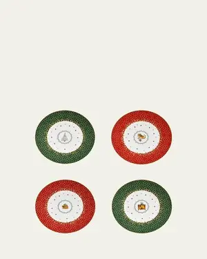 Bernardaud Assorted Salad Plates, Set Of 4 One-color