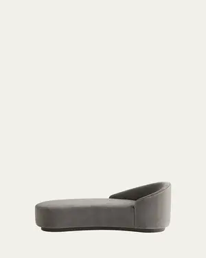 ARTERIORS Turner Velvet Chaise - Gray