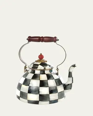 MACKENZIE-CHILDS Three-quart Tea Kettle - Courtly Check