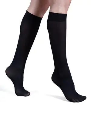 Wolford Velvet Deluxe Knee-highs - Black