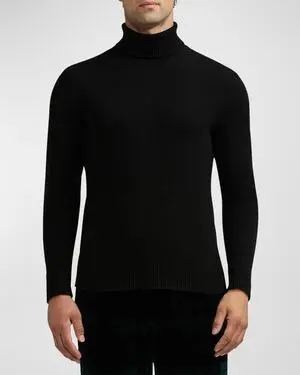 Ralph Lauren Cashmere Turtleneck Sweater - Black