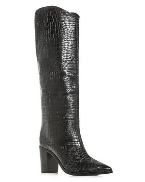 Women's Block Heel Tall Boots