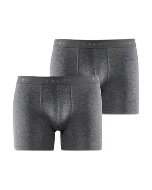 Falke Cotton Blend Boxer Briefs, Pack Of 2 - Dark Gray