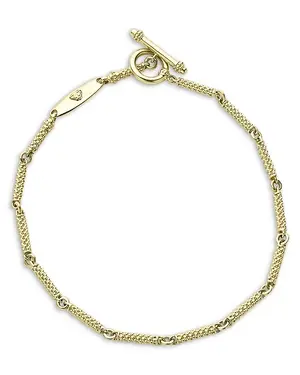 Lagos 18k Signature Caviar Beaded Link Bracelet - Gold