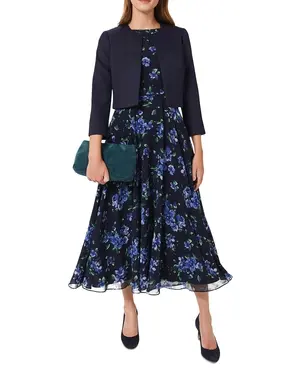 HOBBS LONDON Elize Cropped Jacket - Midnight Navy