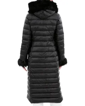 Dawn Levy Lexie Shearling Trim Puffer Coat