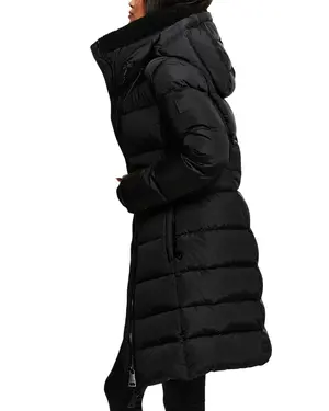 Sam. Savannah Hooded Puffer Coat - Black