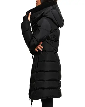 Sam. Savannah Hooded Puffer Coat - Black