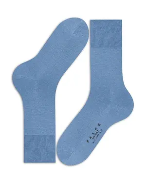 Falke Airport Wool-blend Socks - Cornflower