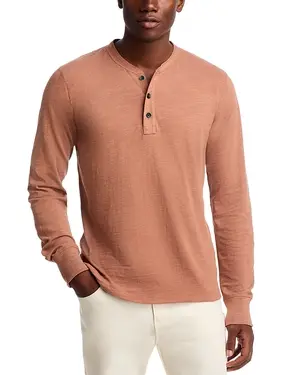 Rag & Bone Classic Flame Henley Tee Rust