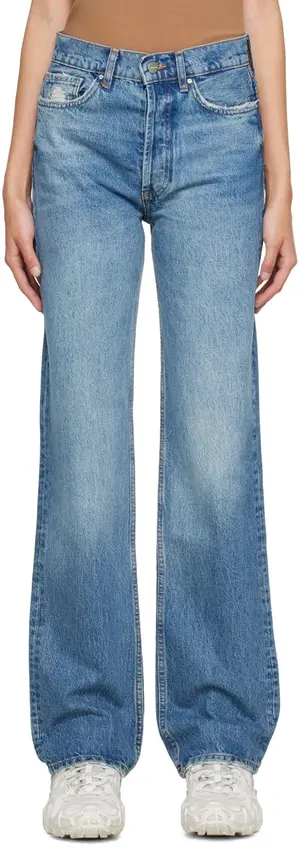 ANINE BING ANINE BING Blue Kat Jeans - Blue