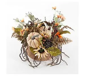 SAFAVIEH Faux 26' Pumpkin & Sunflower Potted Ar Rangement - One-color