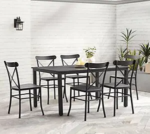 CROSLEY Astrid 7-piece Outdoor Metal Dining Set