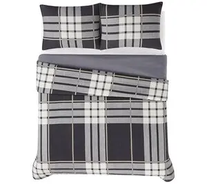 TRULY SOFT Milo Plaid Twin Xl 2 Piece Flannel C Omforter Set - One-color