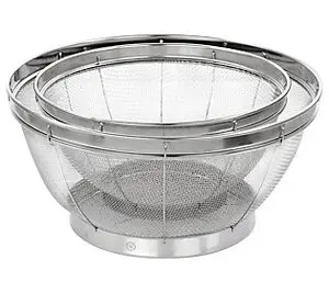 MARTHA STEWART 2-piece Stainless Steel Strainer Set