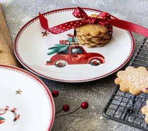 OVERANDBACK Over And Back Assorted Holiday Plates