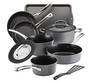 RACHAEL RAY Cook + Create 10pc Hard Anodized Co Kware Set - One-color