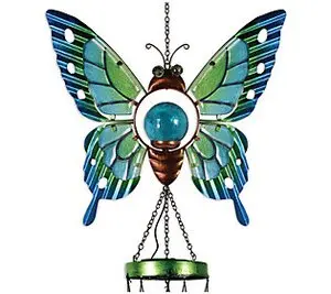SUNSET VISTA DESIGNS Sunset Vista Solar Butterfly Wind Chimes