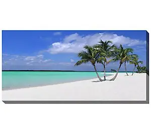 WEST OF THE WIND Outdoor Canvas Art Sugar Sand 48' X 24 - One-color