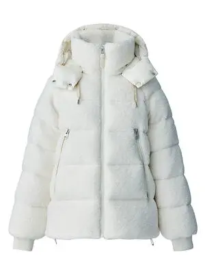 Mackage Women's Edana Teddy Down Puffer Jacket - Cream  - Cream