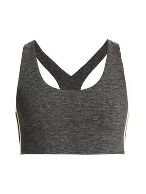 Splits59 Women's Ella Airweight Sports Bra - Indigo Fire  - Heather Grey