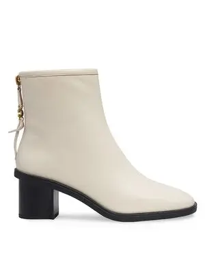 COACH Women's Gabi Leather Booties - Black  Chalk