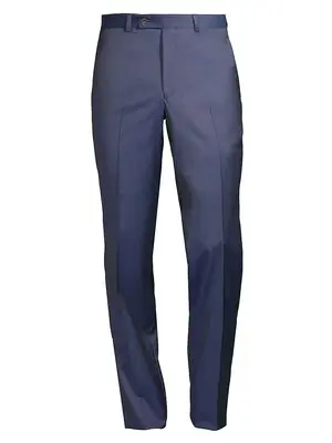SAKS FIFTH AVENUE Collection Oslo Basic Wool Pants - Black