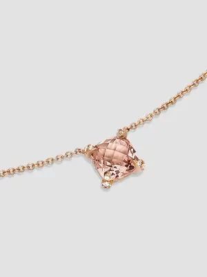 David Yurman Petite Chatelaine Pendant Necklace In 18k With And Diamonds, 7mm