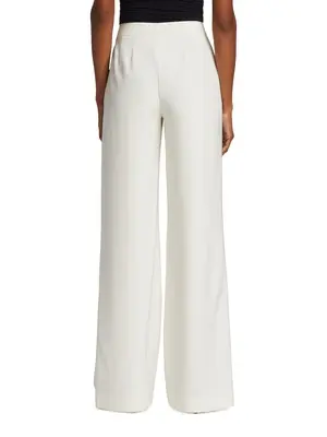 Lafayette 148 New York Dalton Leather Wide-leg Pants