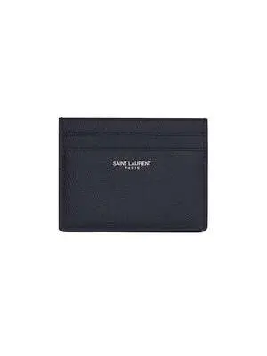 Saint Laurent Grain Leather Card Case Assorted