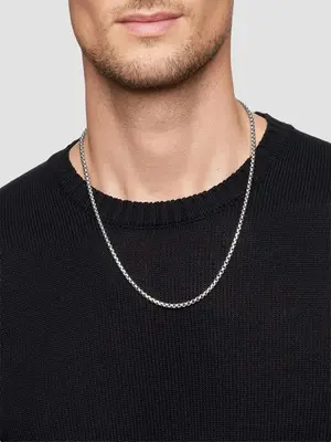 David Yurman Box Chain Necklace In Sterling 3.6mm