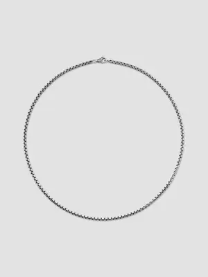 David Yurman Box Chain Necklace In Sterling 3.6mm