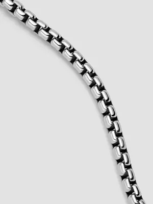 David Yurman Box Chain Necklace In Sterling 3.6mm