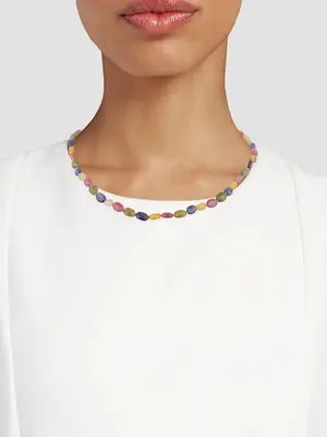 Jia Jia Sapphire & 14k Yellow Gold Smooth Candy Necklace