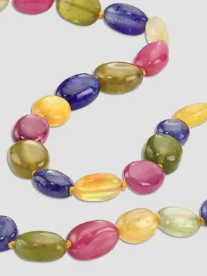 Jia Jia Sapphire & 14k Yellow Gold Smooth Candy Necklace
