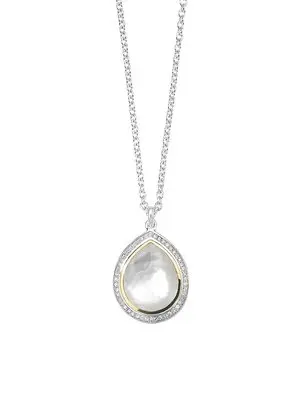 Ippolita Chimera Sterling 18k Yellow Gold & Multi-stone Pendant Necklace - Silver