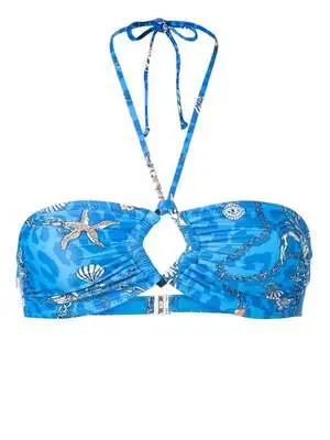 GANNI Recycled Bikini Top - Blue