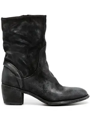 MADISON MAISON Laminated Metallic-finish 60mm Ankle Boots - Silver