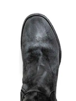 MADISON MAISON Laminated Metallic-finish 60mm Ankle Boots - Silver